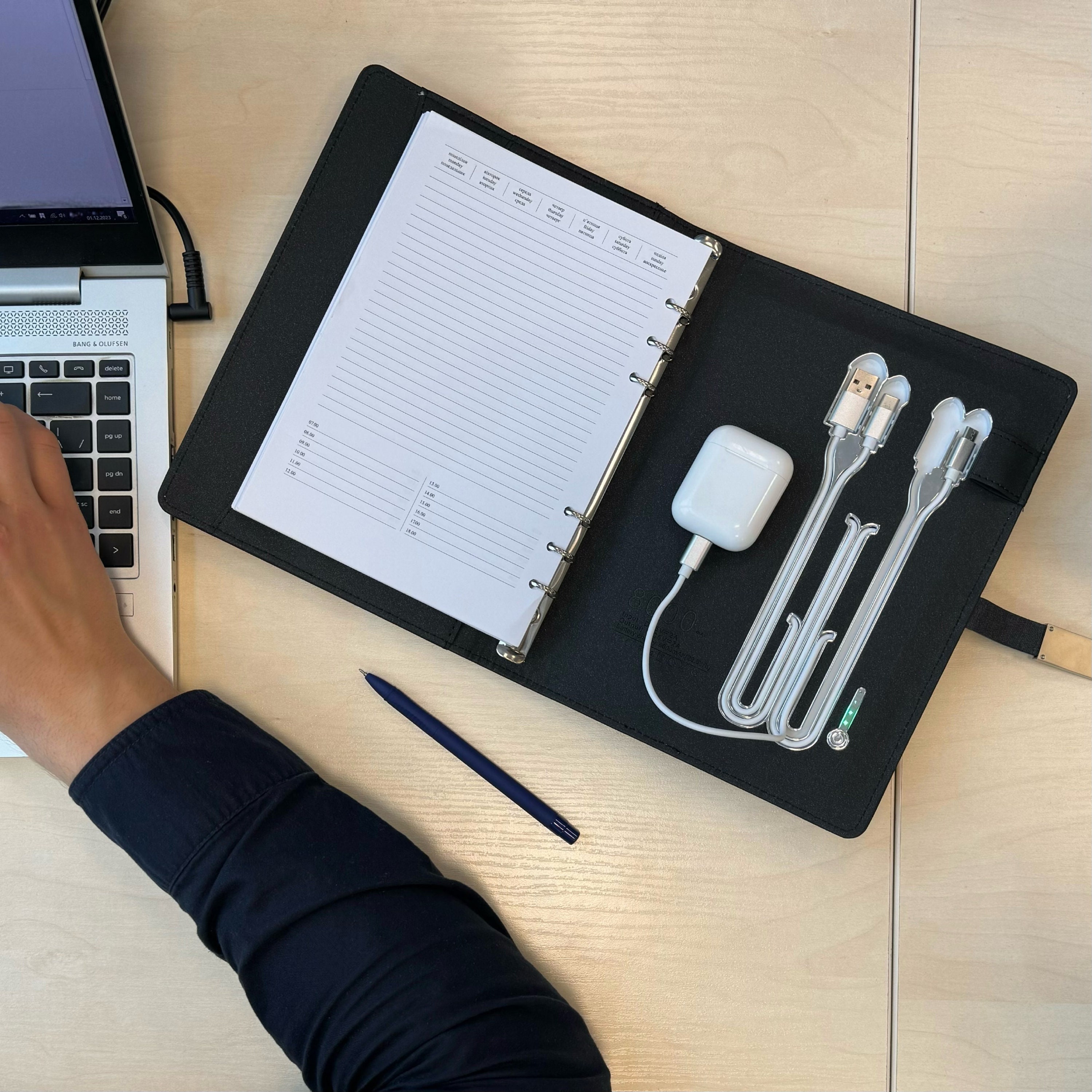 Wireless Charging Notebook A5, Custom Corporate Gifts, Branded A5 Smart ...