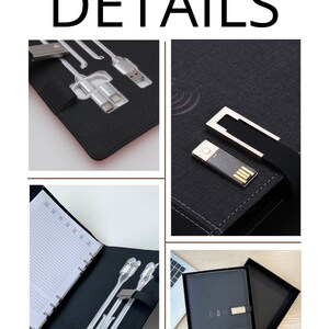 Personalized Smart Notebook, Wireless Charging Notebook Diary, Custom ...