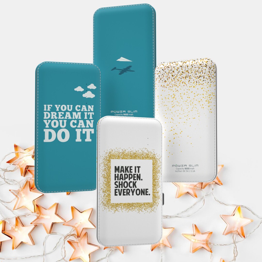 Personalized Power Bank, 9000 Mah, Portable Charger, Custom Phone ...