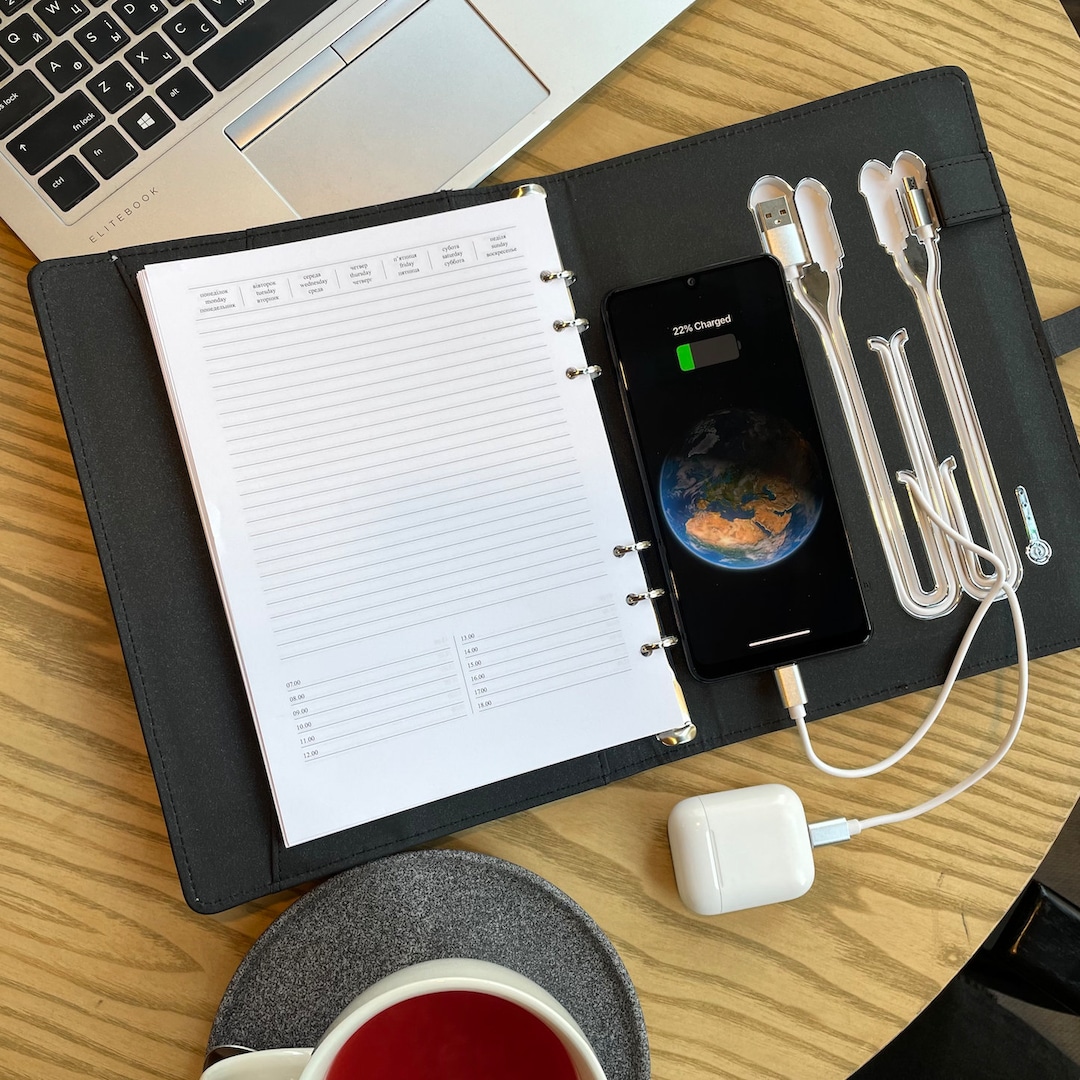 Wireless Charging Notebook A5, Custom Corporate Gifts, Branded A5 Smart ...