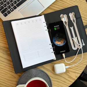 Wireless Charging Notebook A5, Custom Corporate Gifts, Branded A5 Smart ...