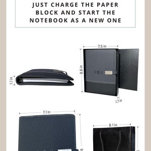 Personalized Smart Notebook, Wireless Charging Notebook Diary, Custom ...