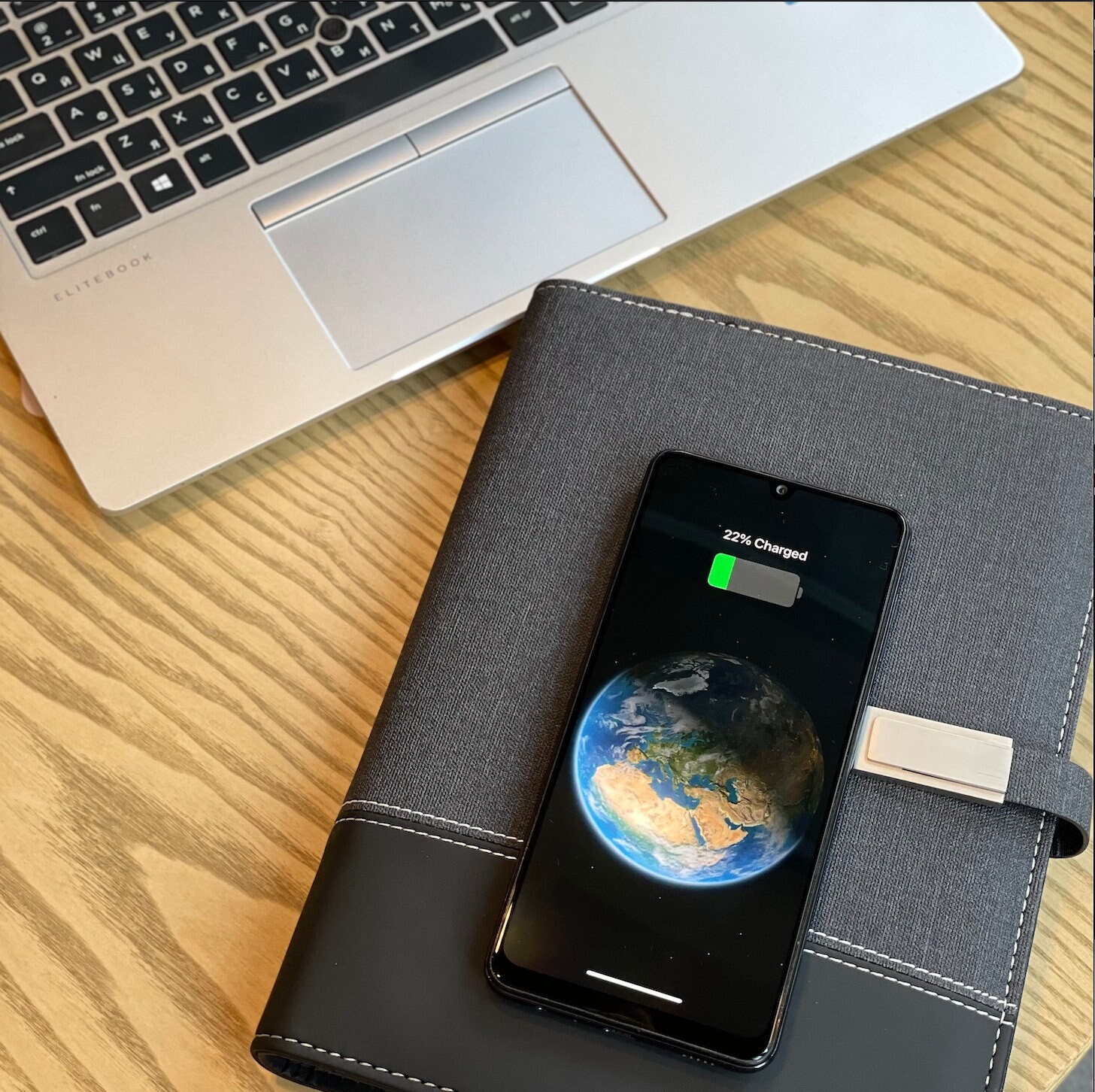 Wireless Charger Notebook With Company Logo Corporate Gifts, Branded A5 ...