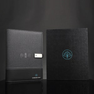 Personalized Smart Notebook, Wireless Charging Notebook Diary, Custom ...