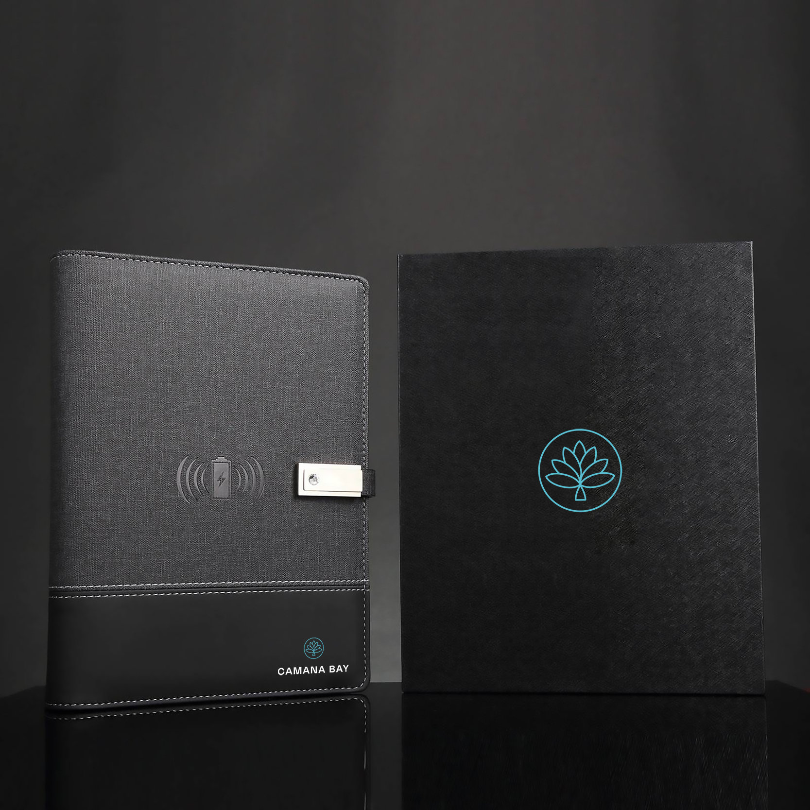 Personalized A5 Smart Notebook With Wireless Charger & Flash Drive - Etsy