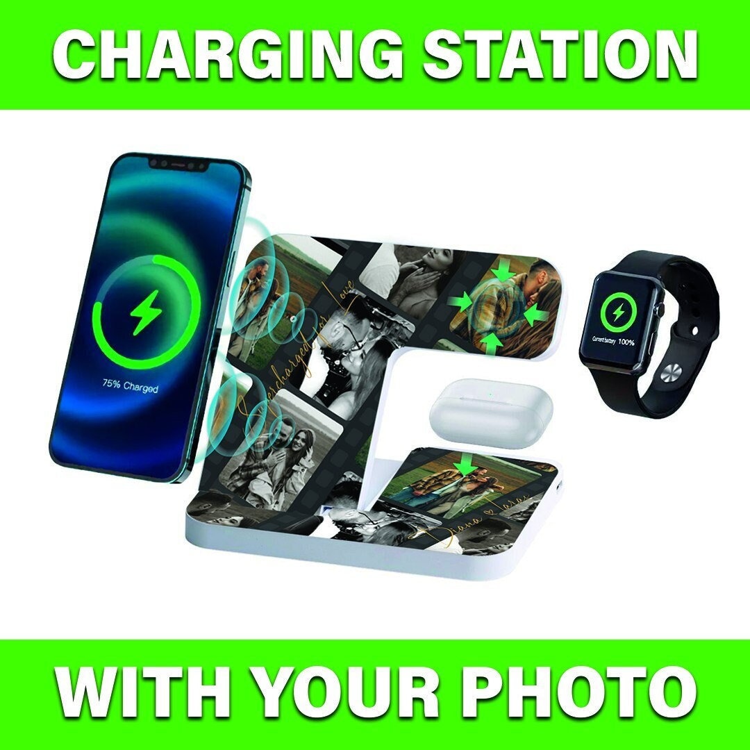 Personalized Charging Station,custom Gift, Gift for Him, Personalized ...