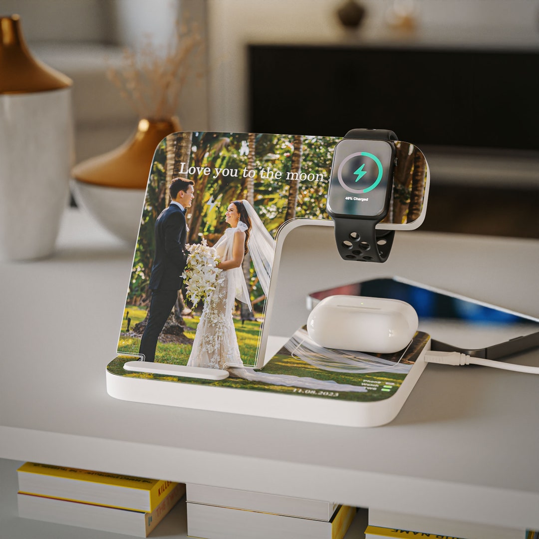 Wireless Docking Station Men Anniversary Gift for Husband Personalized ...