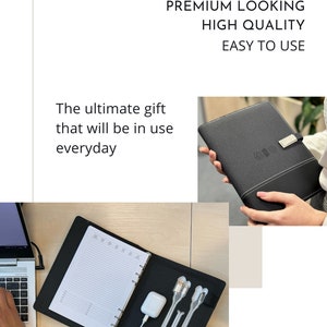 Personalized Smart Notebook, Wireless Charging Notebook Diary, Custom ...