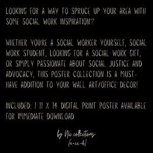 Social Work Wall Poster, Social Work Wall Art, Social Work Code of ...