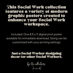 Social Work Wall Poster, Social Work Wall Art, Social Work Decor ...