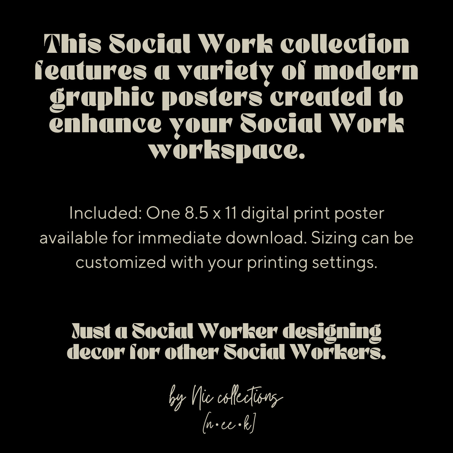 Social Work Wall Poster, Social Work Wall Art, Social Work Decor ...