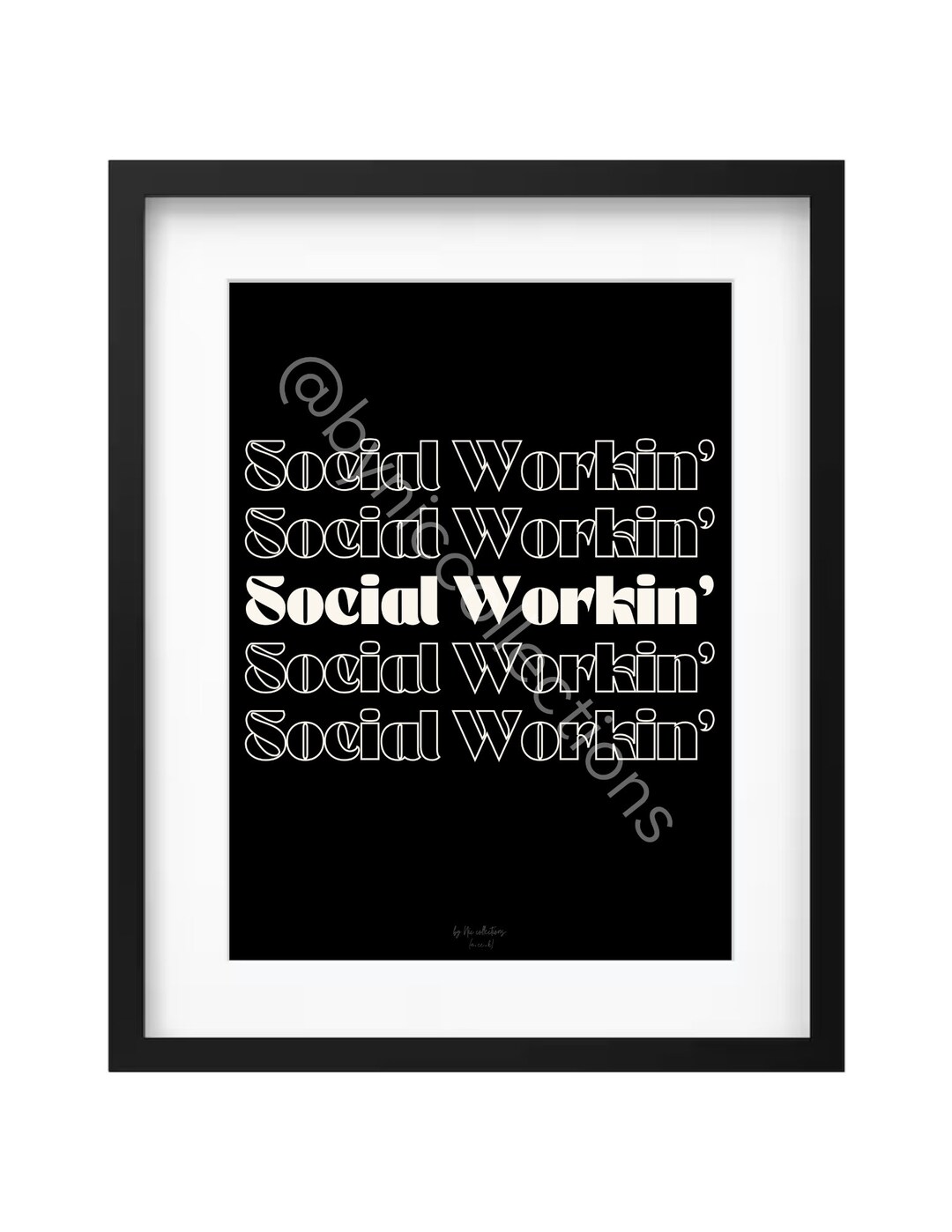 Social Work Wall Poster, Social Work Wall Art, Social Work Decor ...