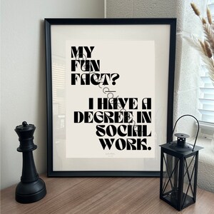 Social Work Wall Poster, Social Work Wall Art, Social Work Decor ...