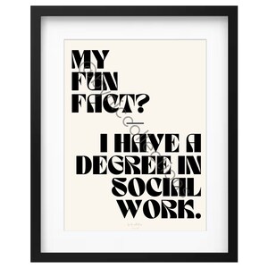 Social Work Wall Poster, Social Work Wall Art, Social Work Decor ...