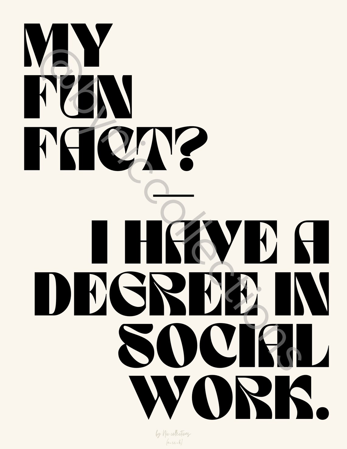 Social Work Wall Poster, Social Work Wall Art, Social Work Decor ...