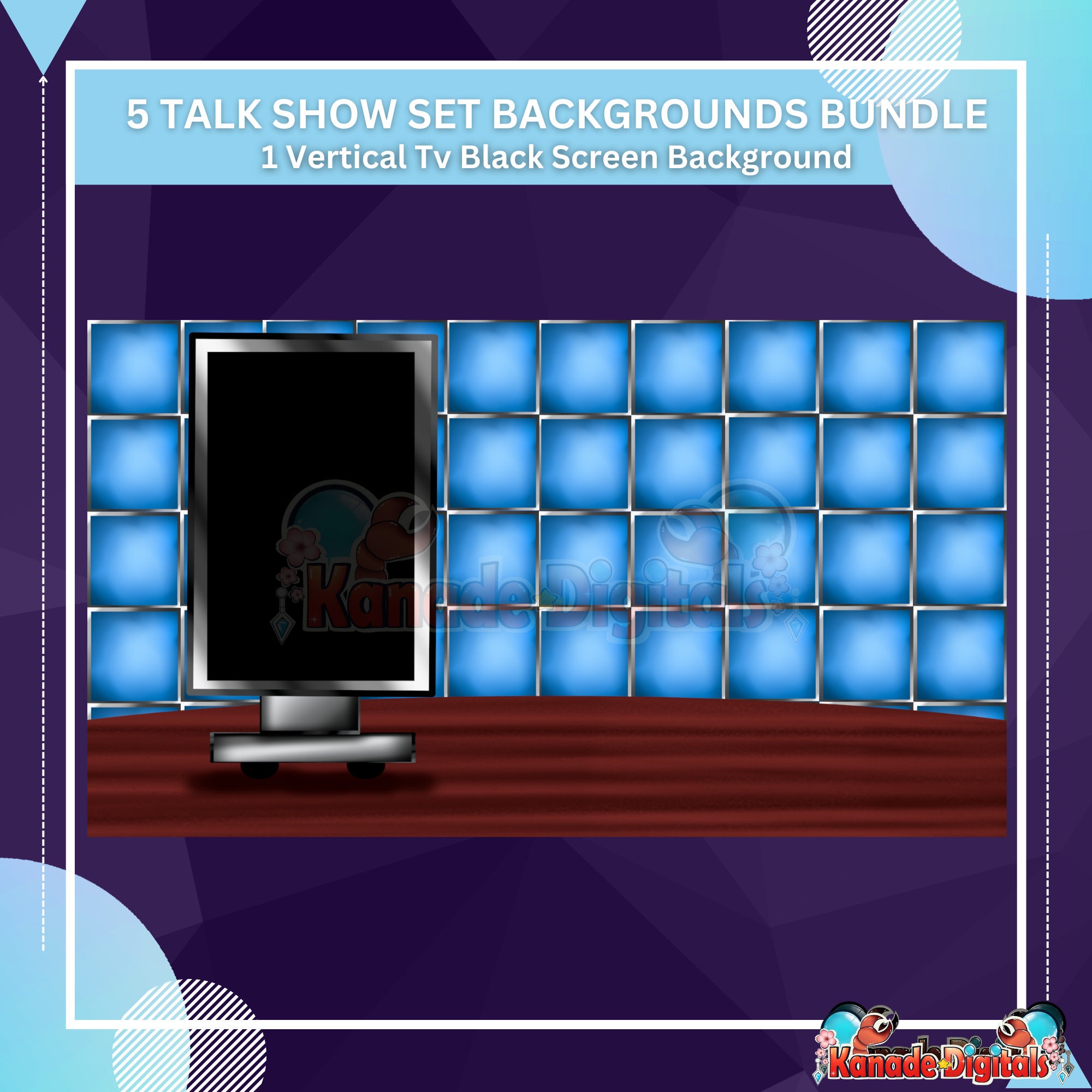 Virtual Talk Show Background