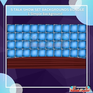 Talk Show Set With TV Screen Background | Horizontal and Vertical TV ...