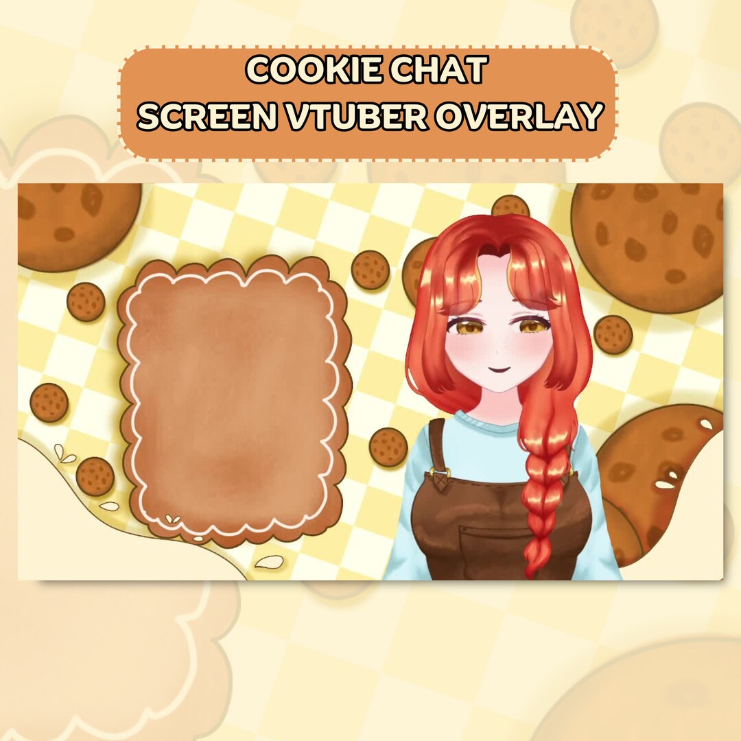 Cookie Cute Desert Vtuber Chat Screen | 1 Static Scene for Chatting ...