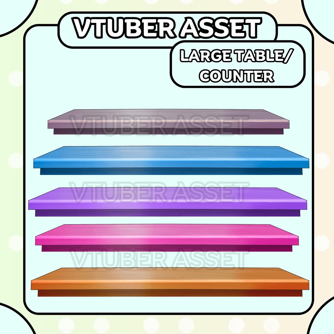 Large Counter Table Desk Vtuber Asset | Very Large Counter Can Be Used ...