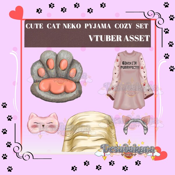 Vtuber Assets Cat - Etsy