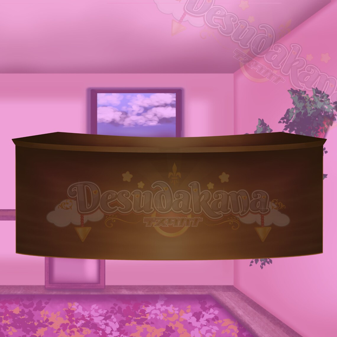 Vtuber Talk Show for 2 Asset Talk Show Space for 2 Table - Etsy