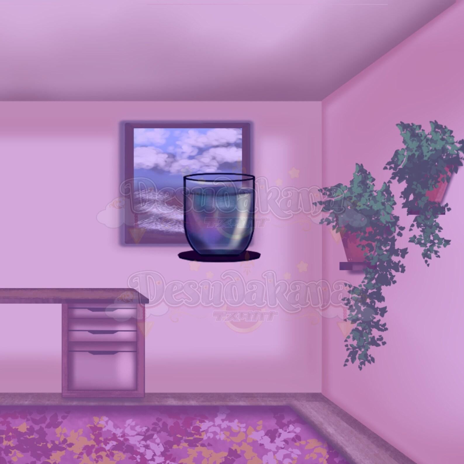 Vtuber Galaxy Cosmic Table Desk Asset Package 2 Tables 1 - Etsy