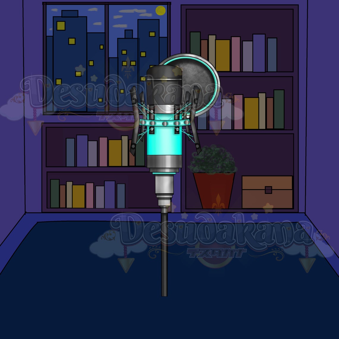 3 Vtuber Cyberpunk Microphones Asset Cyber Punk Microphone live2d ...