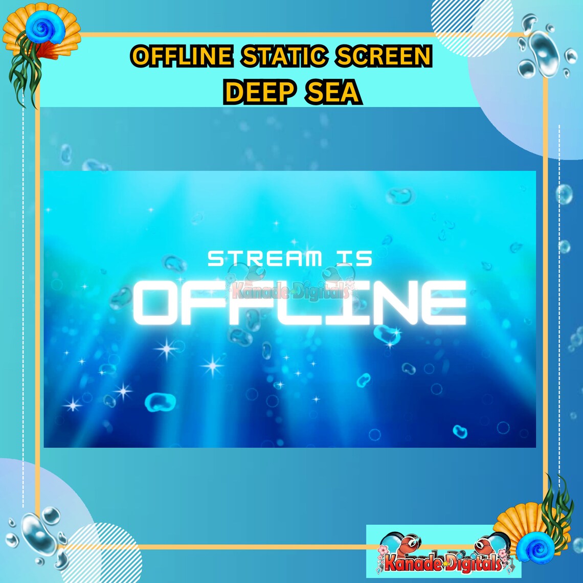 Twitch Deep Sea Animated Screens Package 3 Animated Screens, 1 for ...