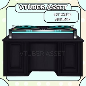 Vtuber Table Asset DJ Tables Bundle | Stream Decoration |live2d, Props ...