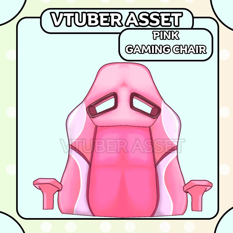 Vtuber Simple Gaming Chair Asset | 3 Colors |live2d, Vroid Studio ...