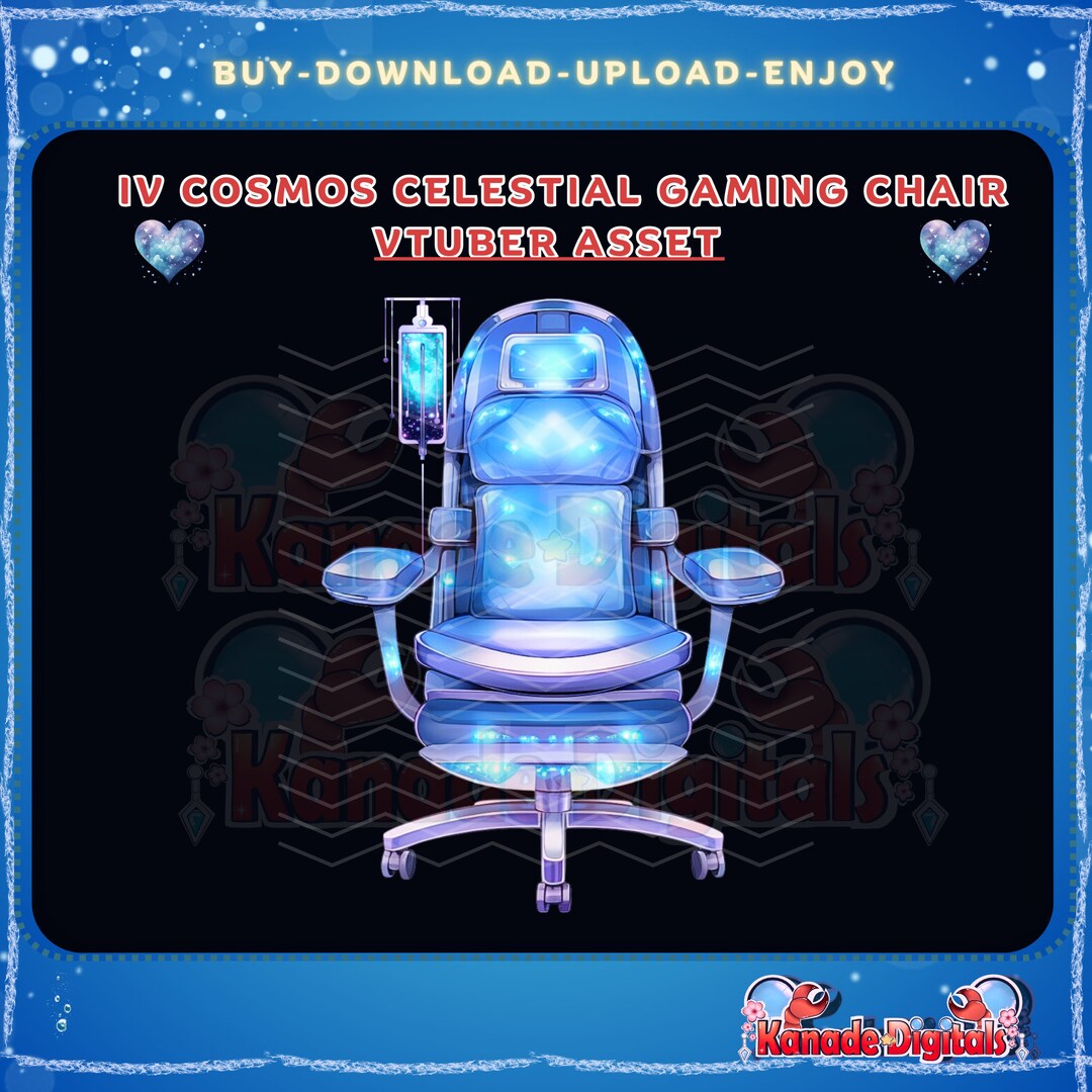 IV Cosmos Celestial Gaming Chair Vtuber Asset | Hospital Bed | Live2d, Props, Accessory, Twitch ...