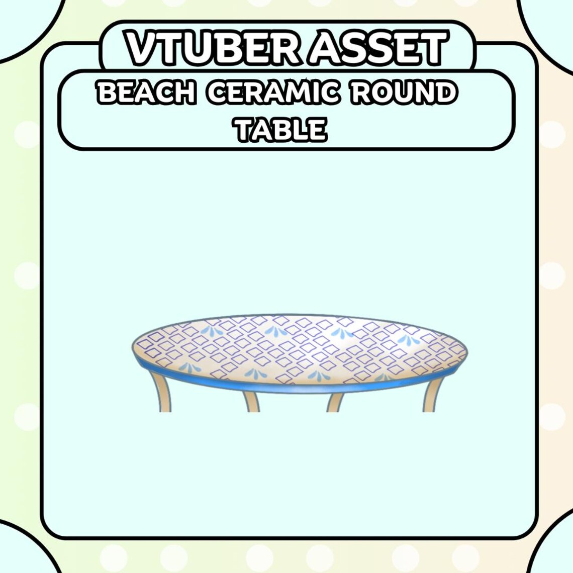 Vtuber Beach Ocean Summer Background + Asset | 1 Background, 1 Ceramic ...