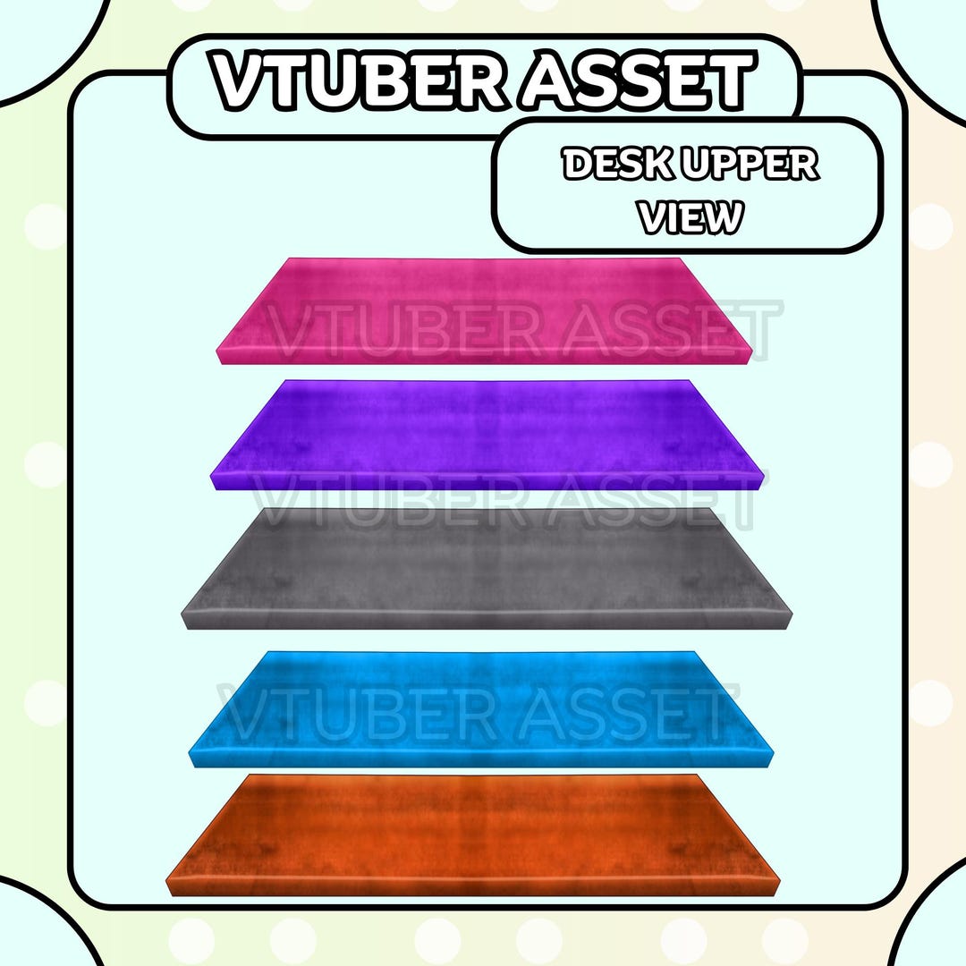 Vtuber Asset Table Desk | Upper View Desk , Stream Decoration Table ...