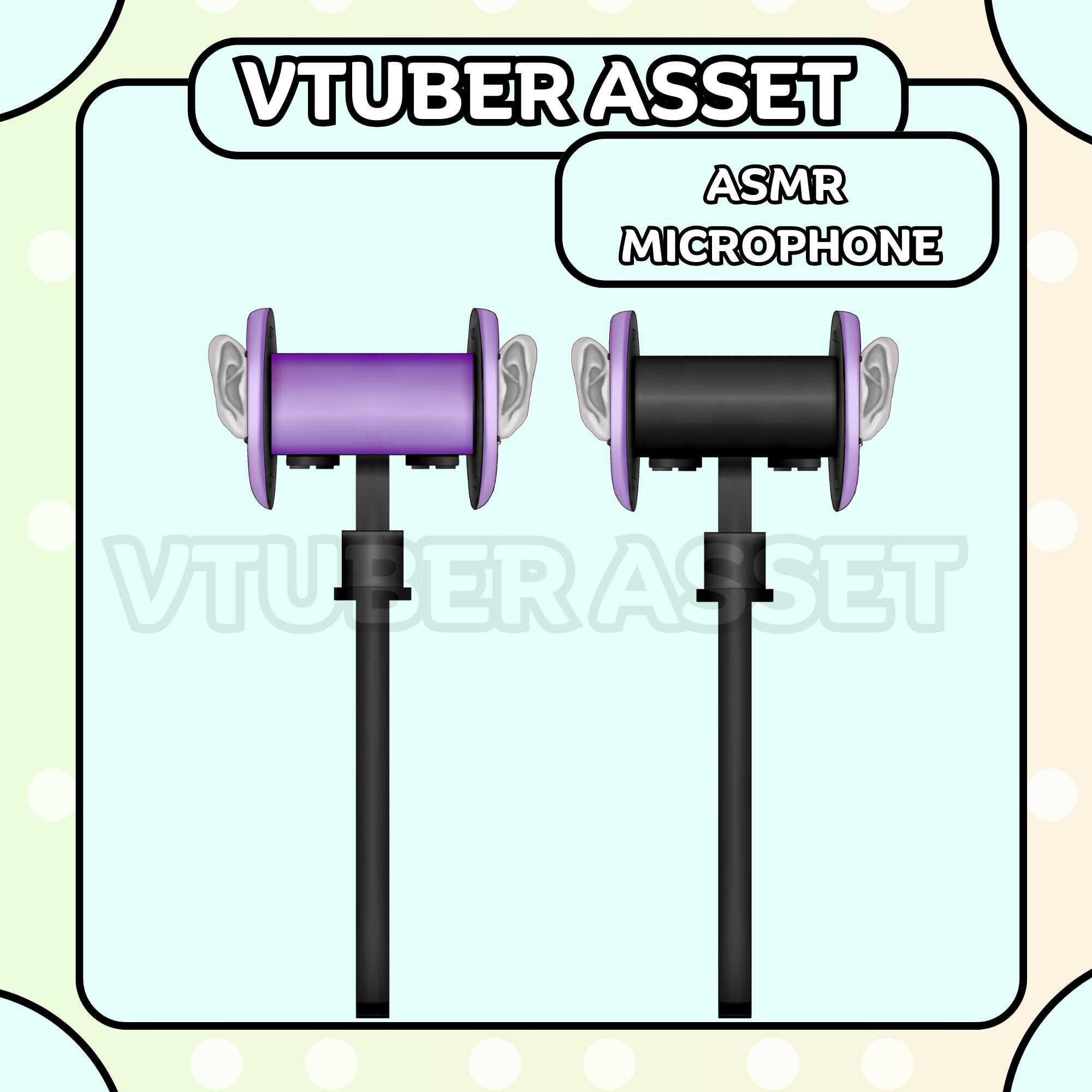 Vtuber Purple ASMR Microphones Asset | 1 Full Purple | 1 Half Purple ...