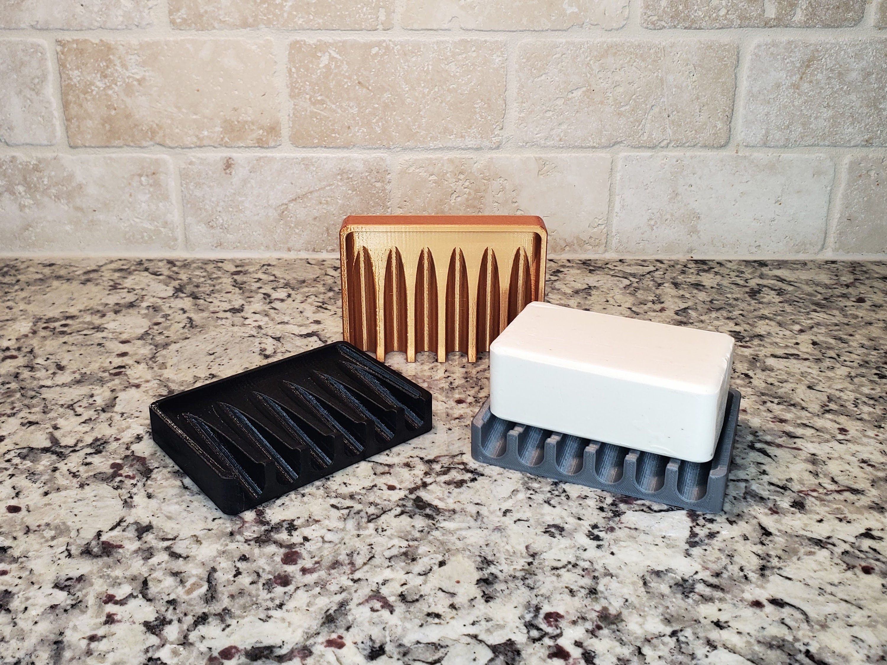 Soap Dish, Modern Slanted Self Draining Soap Holder or Sponge Tray - Etsy