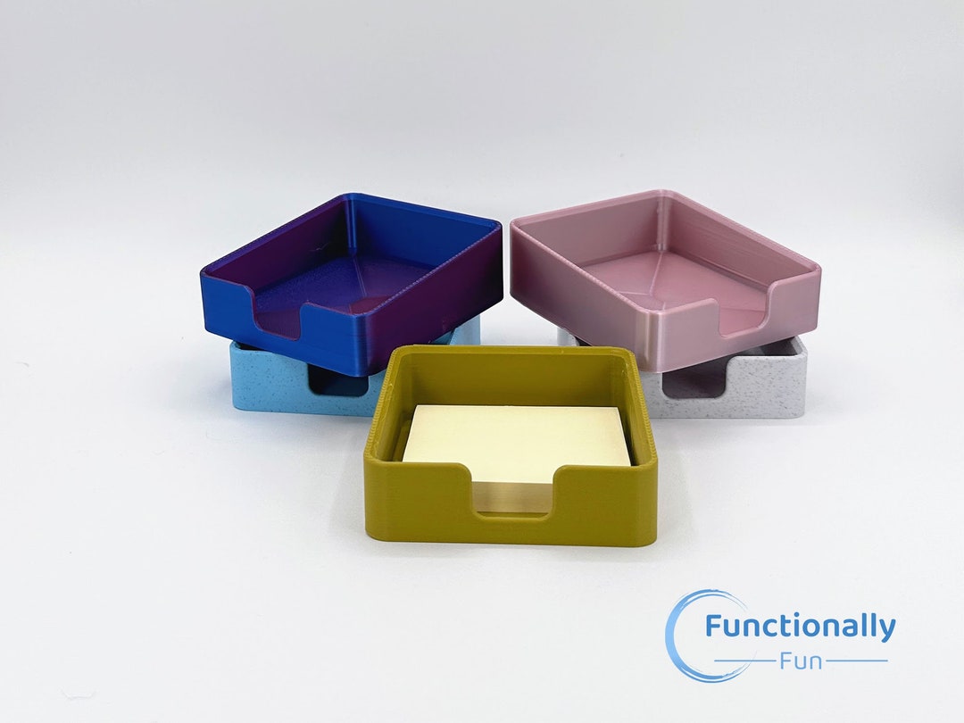 Minimalist Slanted Sticky Note Holder for Desk, Post-it Note Holder - Etsy