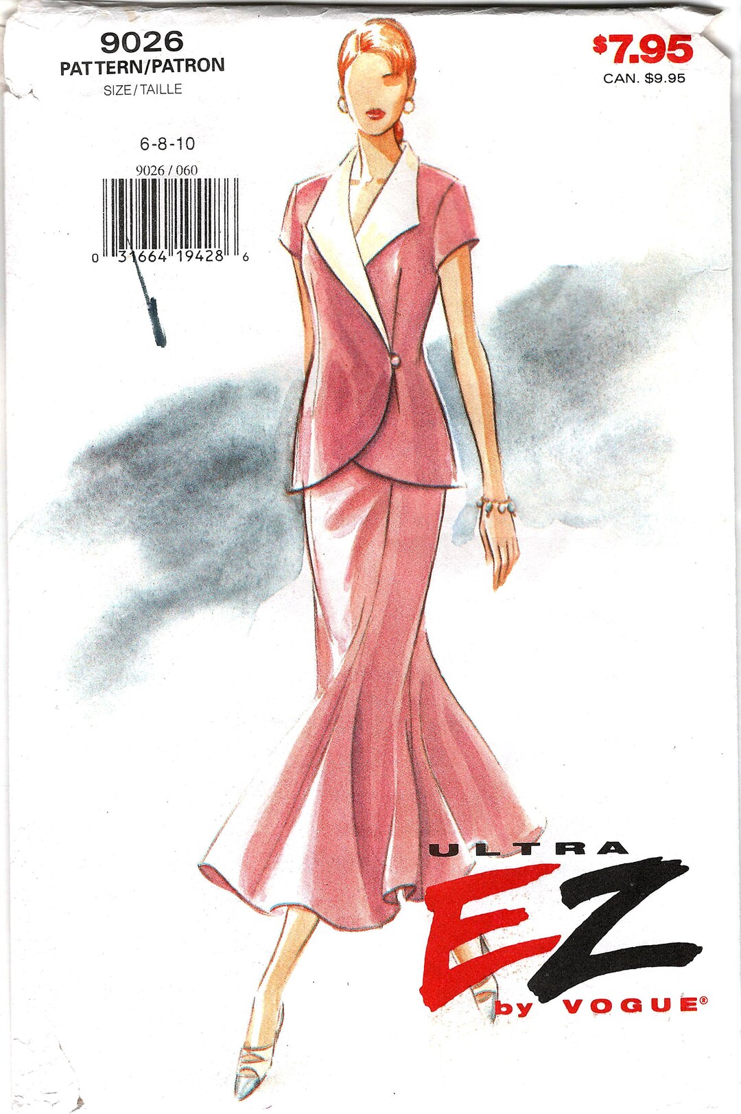 Vogue 9026 Fitted and Flared, Mermaid Style Skirt and Asymmetrical ...
