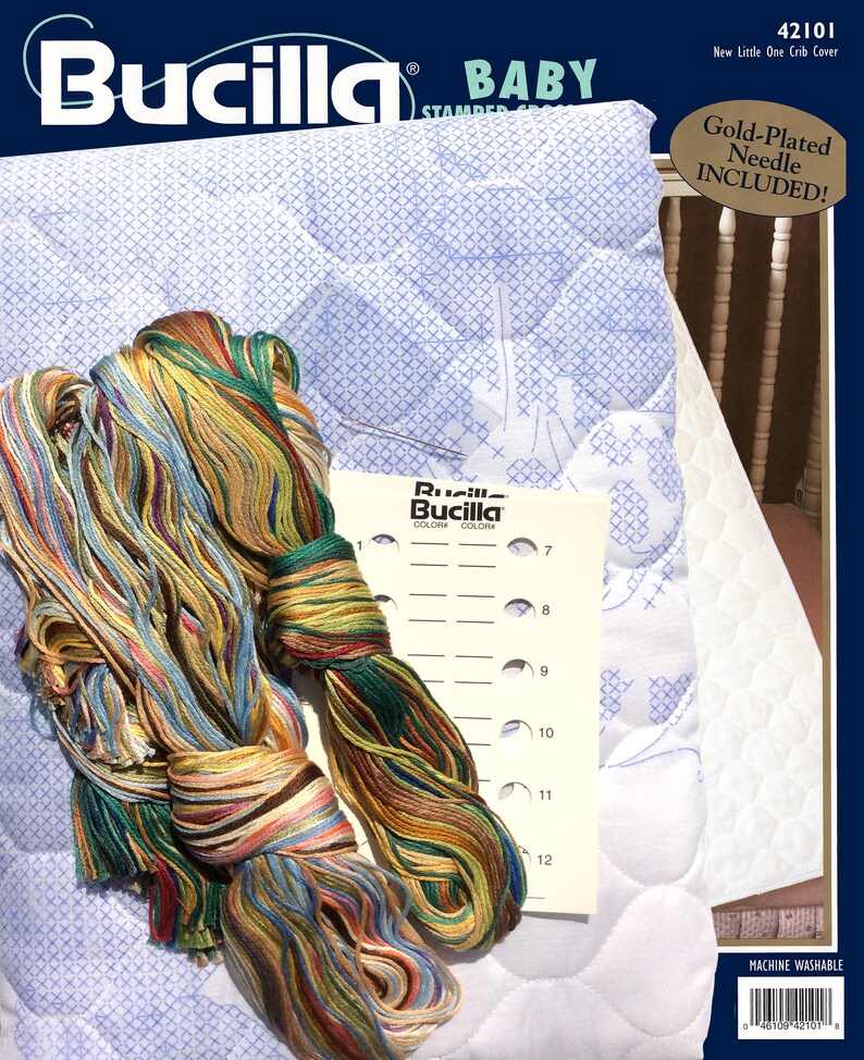 Bucilla new Little One Stamped Cross Stitch Crib - Etsy