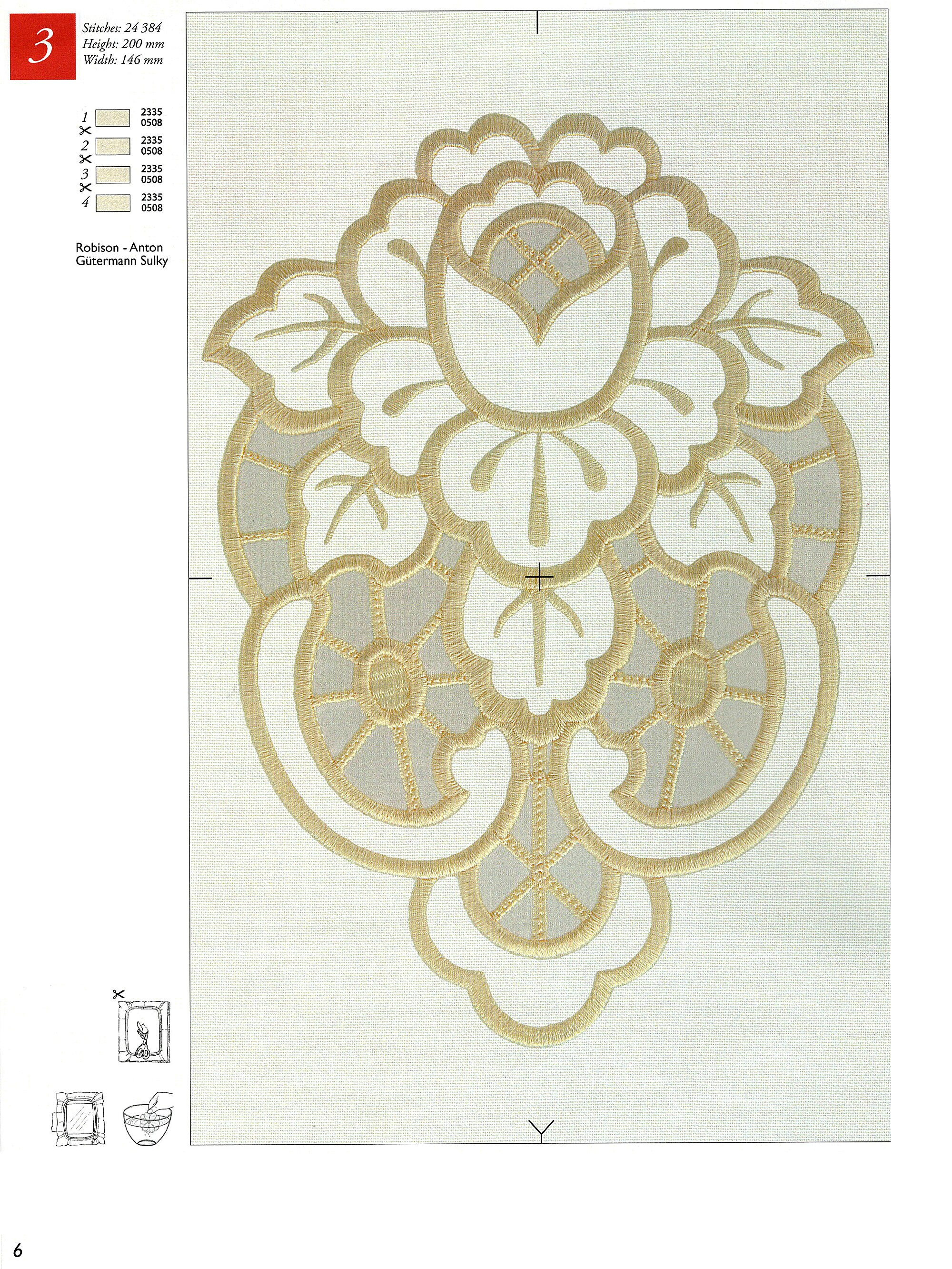 Husqvarna floral Cutwork Machine Embroidery CD - Etsy