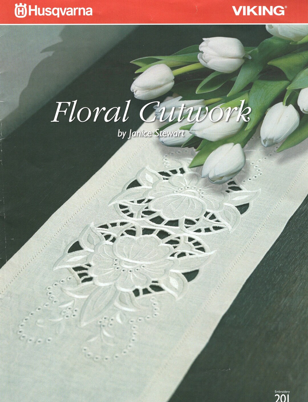 Husqvarna "floral Cutwork" Machine Embroidery CD #201, 15 Lacy Designs ...