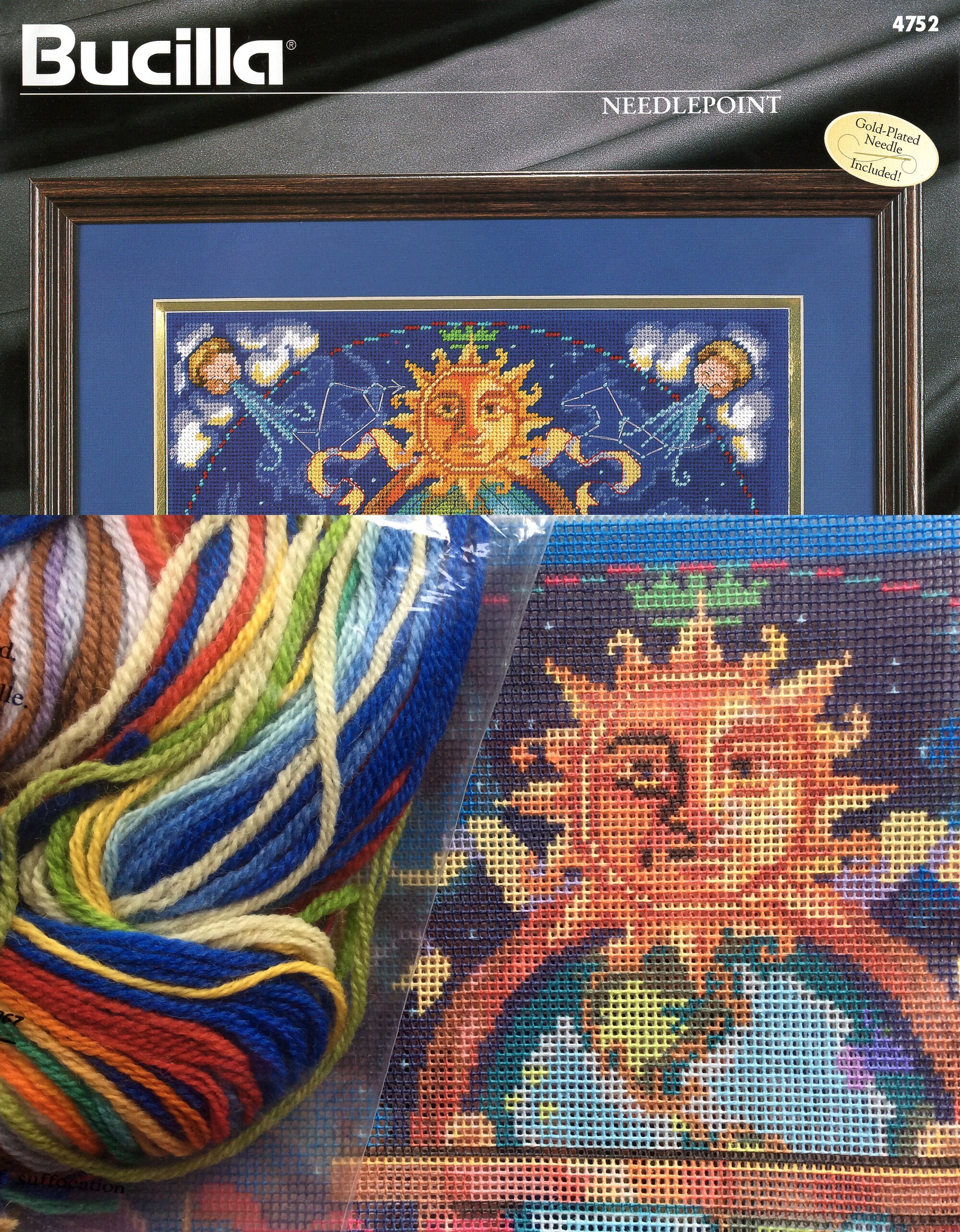 Bucilla "astronomer's Dream" Needlepoint Picture or Pillow Kit ~ Astronomy, Heavens, Navigation ...