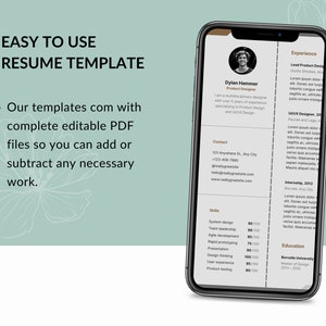 ATS Resume Template Word, Pages, Google Docs, Minimalist ATS CV ...