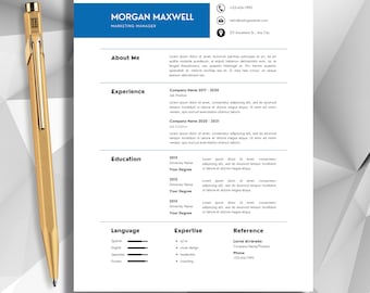 ATS Friendly Resume Template for Google Docs, Word and Pages Resume ...