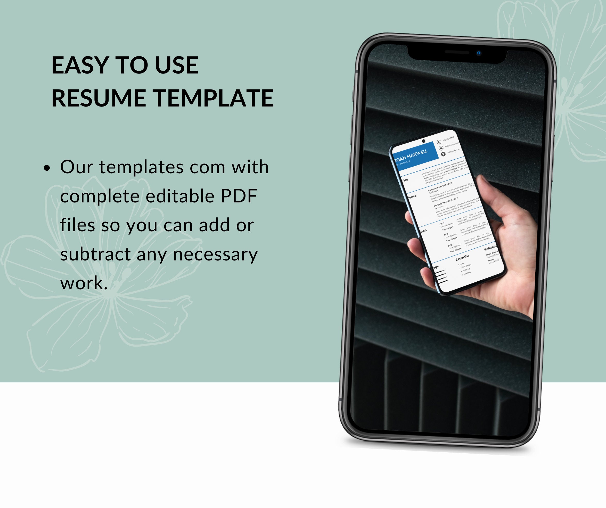 ATS Friendly Resume Template for Google Docs, Word and Pages Resume ...