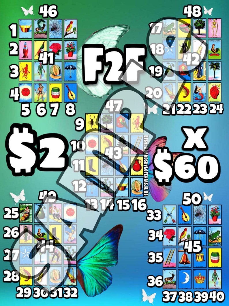 FTF Loteria 5 Board Bundle - Etsy
