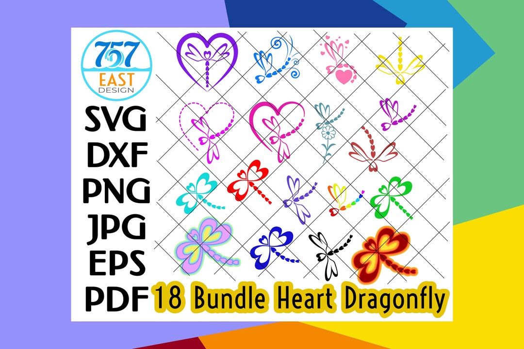 Heart Dragonfly, Dragonfly SVG, Dragonfly PNG - Etsy Australia