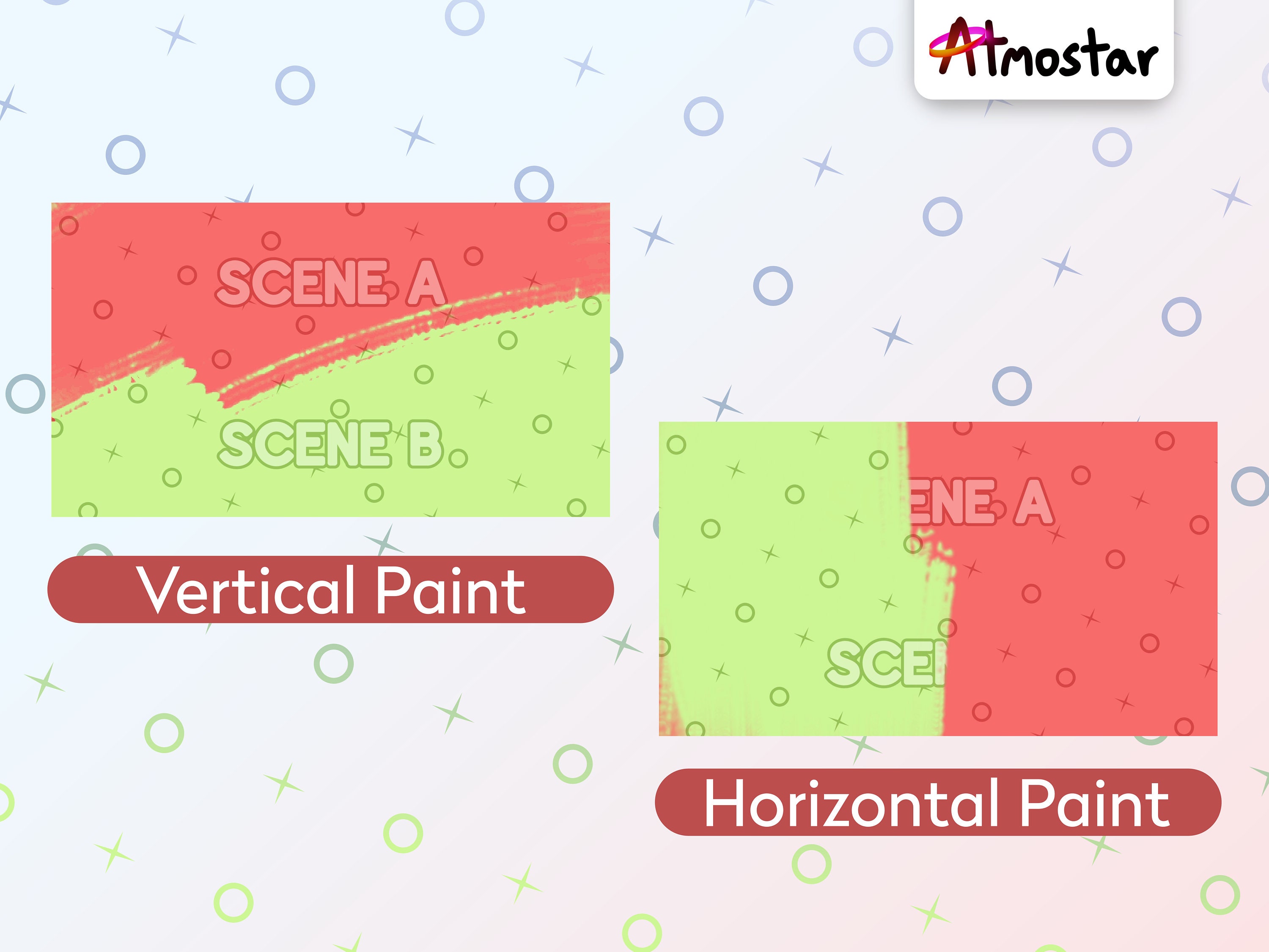 Brush Stroke Matte Transitions Pack of 5 Animated Brush Stroke Assets for Live Stream and Video ...