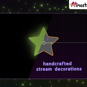 Glow Star Stream Package: Animated Overlays, Alerts, Borders, and Title ...