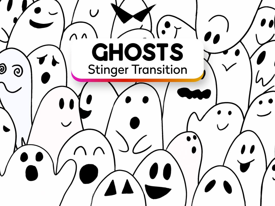 Ghost Stinger Transition: Animated Halloween Stream Asset (webm ...