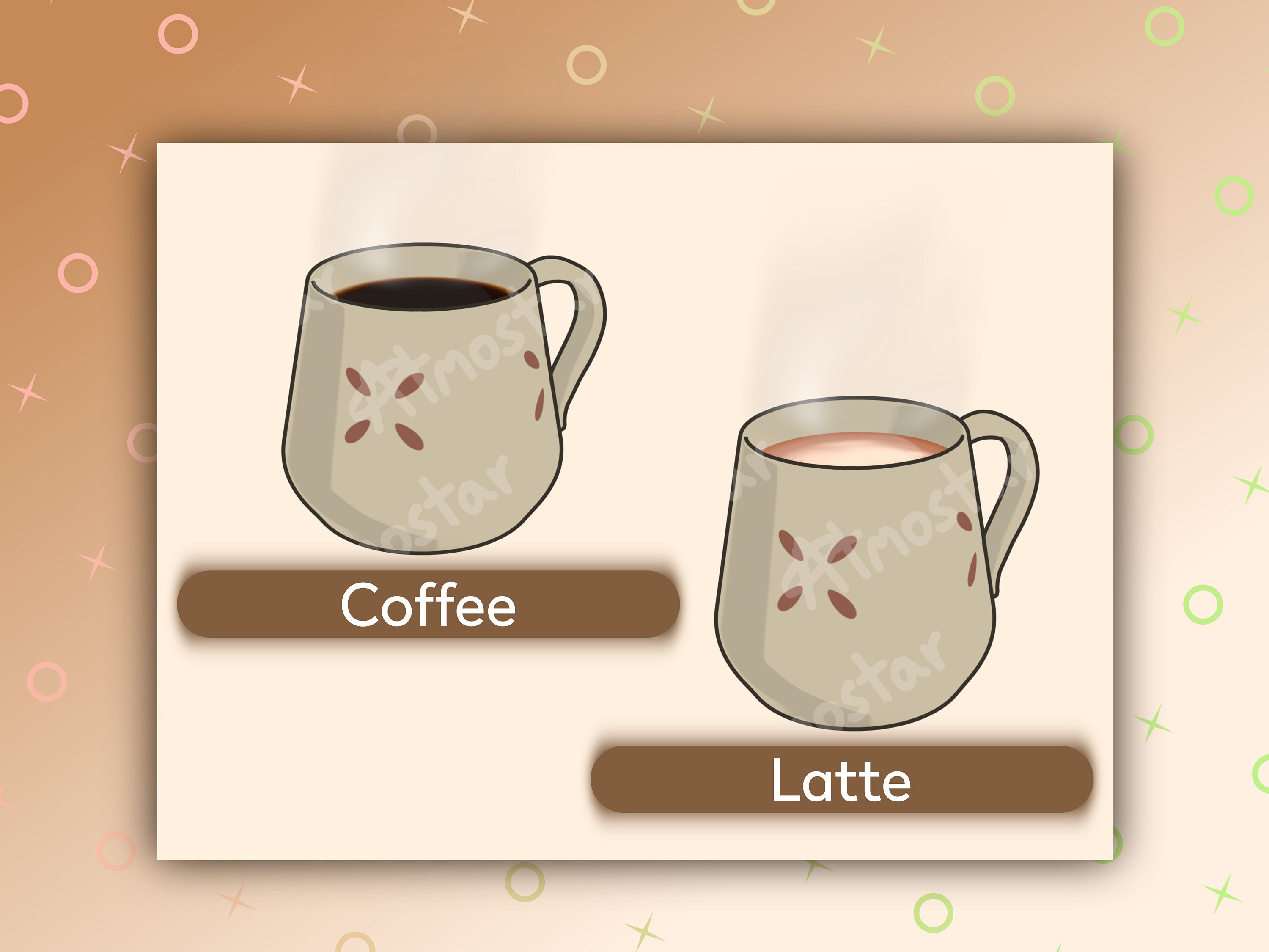 Animated Coffee Cup Stream Overlay 6 Cozy Hot Drink Video - Etsy
